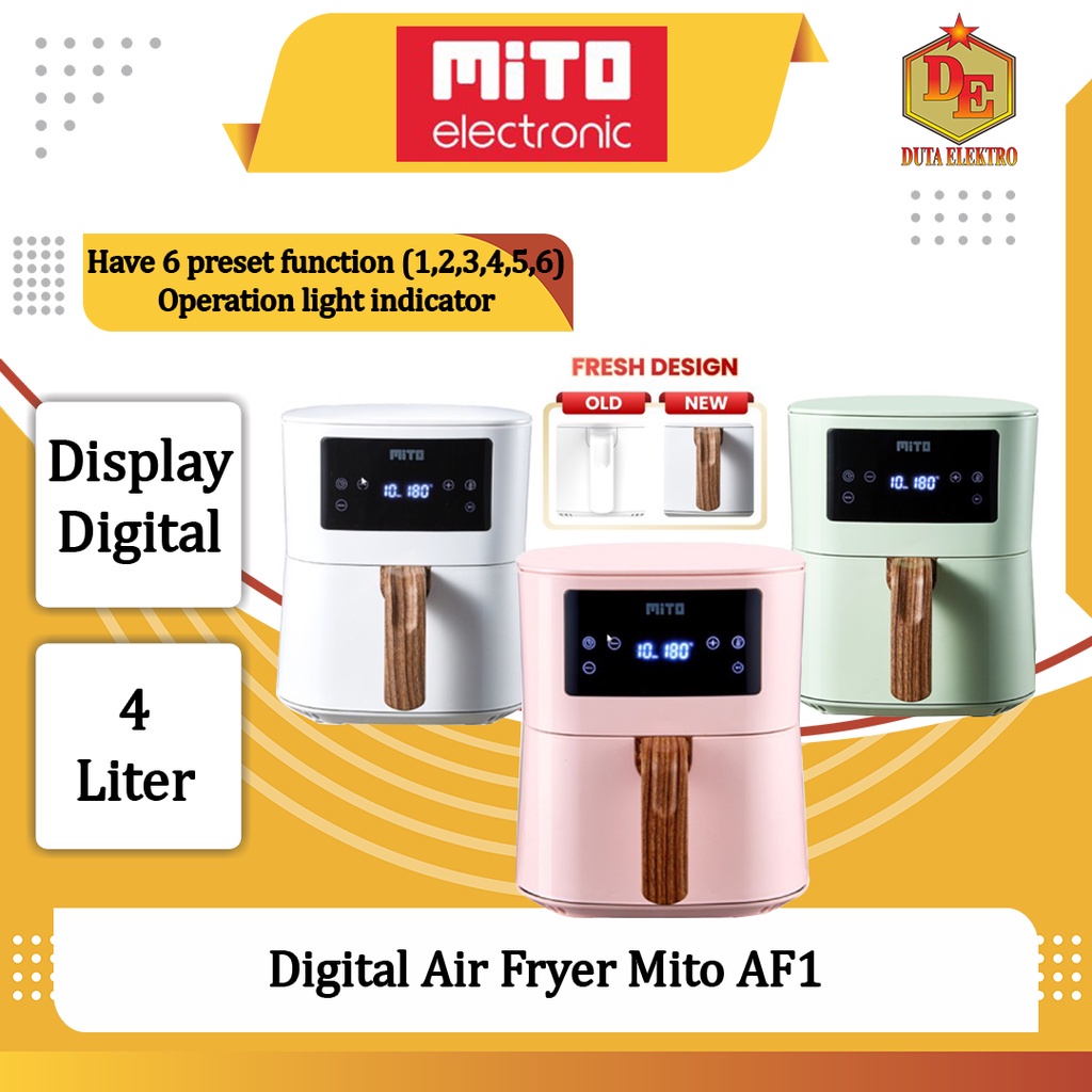 Jual Digital Air Fryer Mito AF1 | Shopee Indonesia