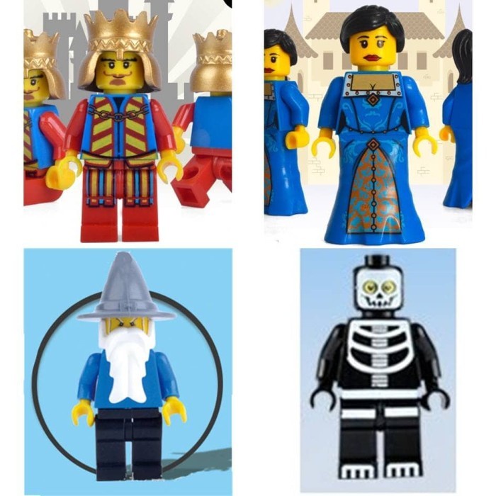 Jual Arthur Kingdom King Queen Wizard Skeleton Classic figures mini ...