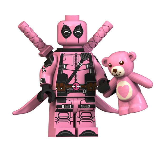 Jual Marvel X-Men Deadpool Wade Wilson Pink Valentine Minifigure Lego ...
