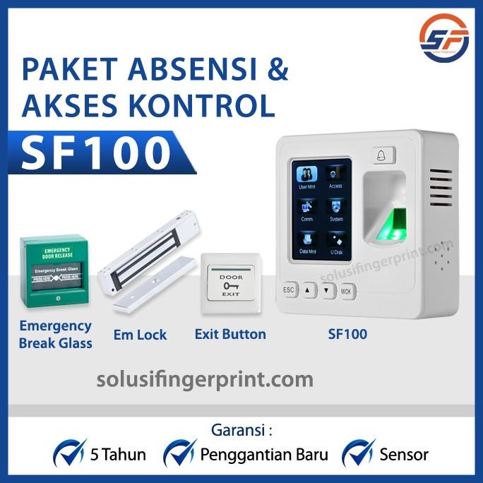 Jual Paket akses pintu SF100 / Access Control Door / Absensi / Mesin ...