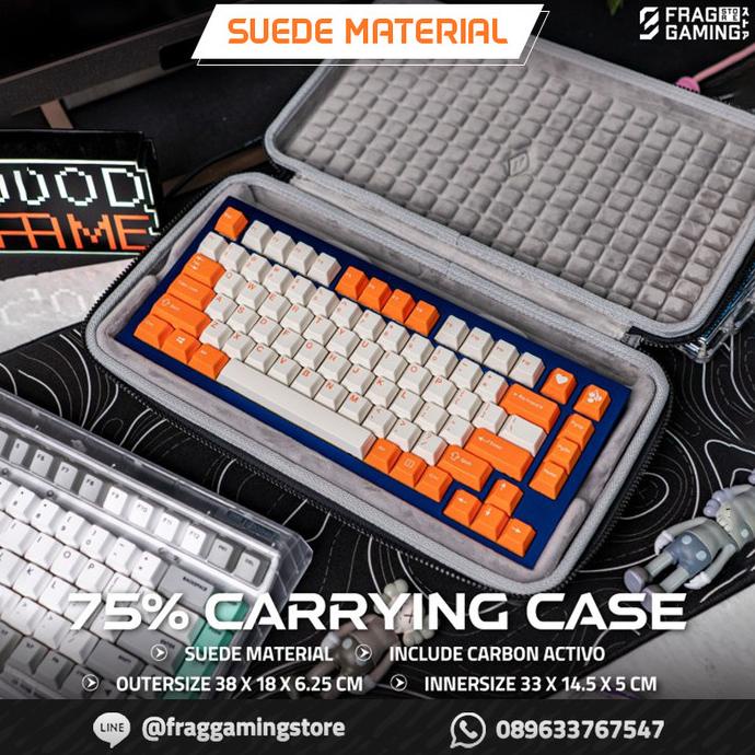 Jual Keyboard Case 75% Carrying Case Suede | Shopee Indonesia