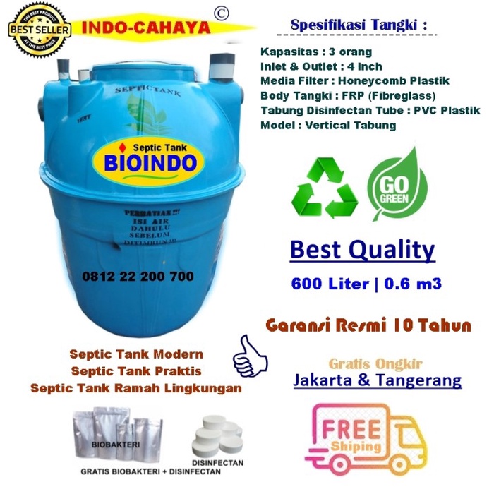 Jual Terlaris Septic Tank Bio, Biotech, Biotank, Biofil, Bioindo 600 ...