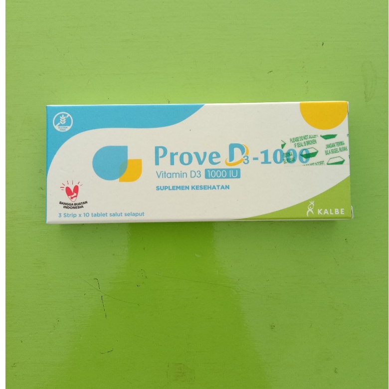 Jual Suplemen Vitamin D Prove D3 1000IU Strip isi 10 tablet | Shopee ...