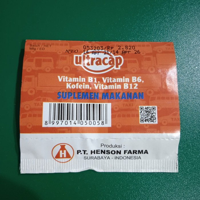 Jual Vitamin Ultracap Strip isi 4 tablet | Shopee Indonesia