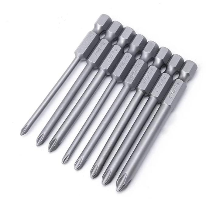 Jual Mata Obeng Cordless Drill SET 8pc Magnetic Hex Philips 75mm HQ ...