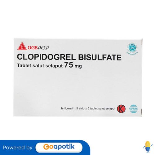 Jual CLOPIDOGREL OGB DEXA MEDICA 75 MG BOX 30 TABLET | Shopee Indonesia