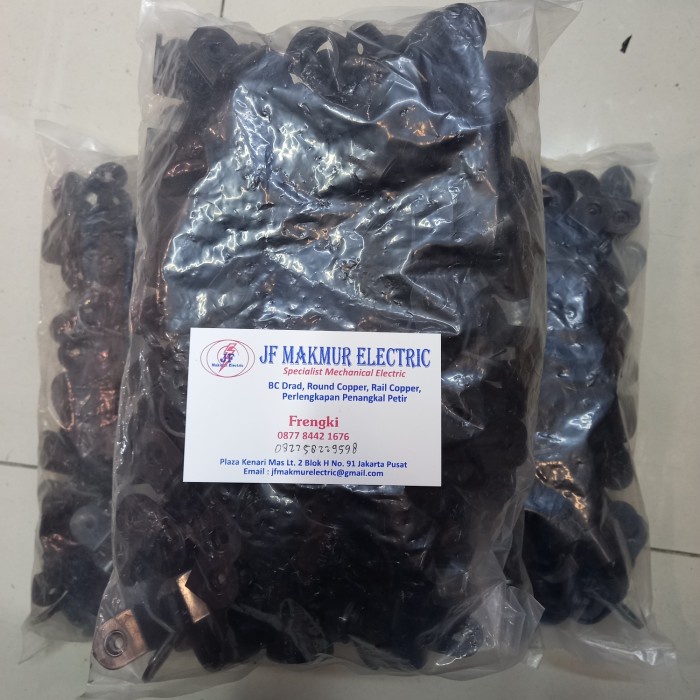 Jual Klem Pipa Listrik Pvc Hitam Boss / Clipsal 20Mm 1 Kantong Isi ...