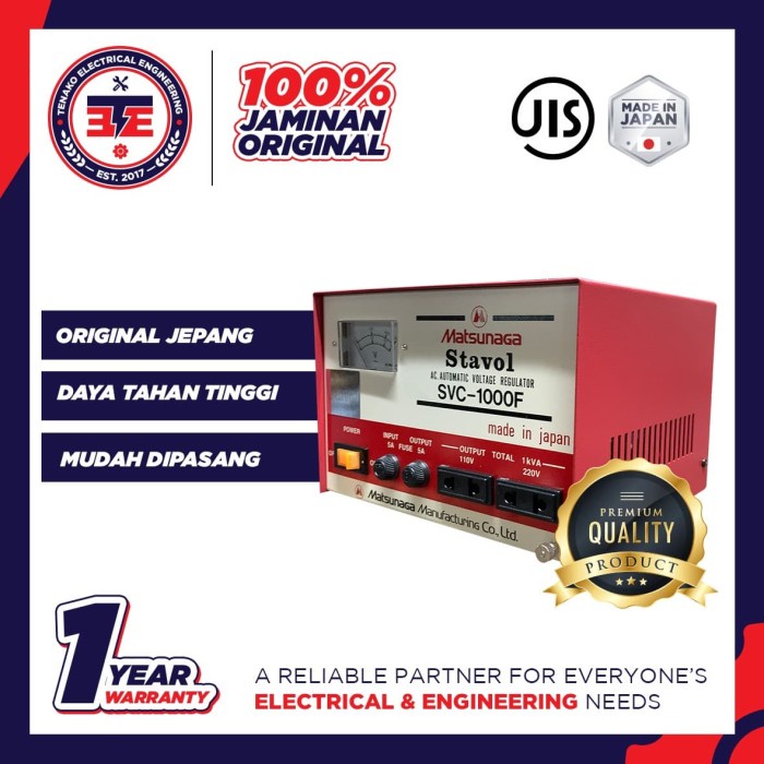 Jual Terlaris Stabilizer 1000 Watt Stavol Matsunaga Svc-1000F Original Made In Japan | Shopee ...