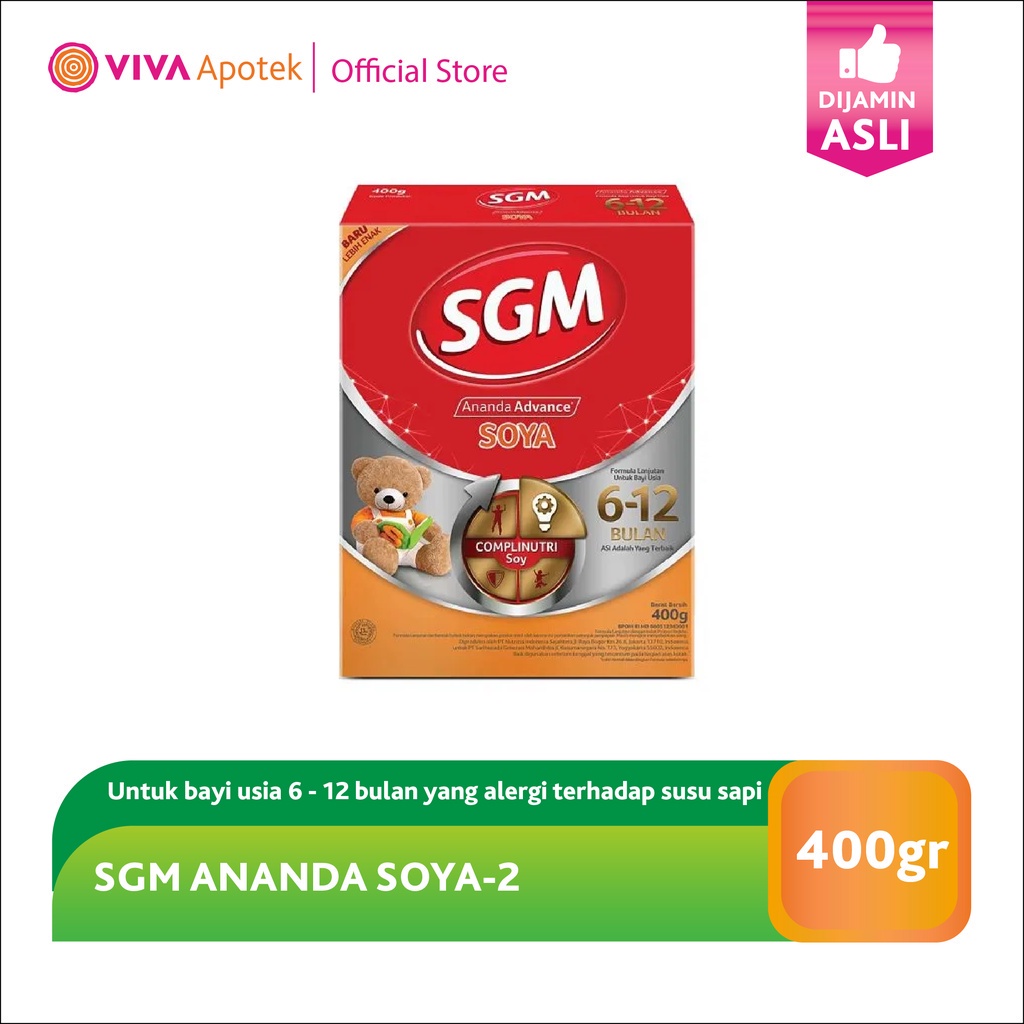 Jual Sgm Ananda Isopro Soy-2 Susu Formula Bayi 6-12 Bulan (400 Gram) | Shopee Indonesia