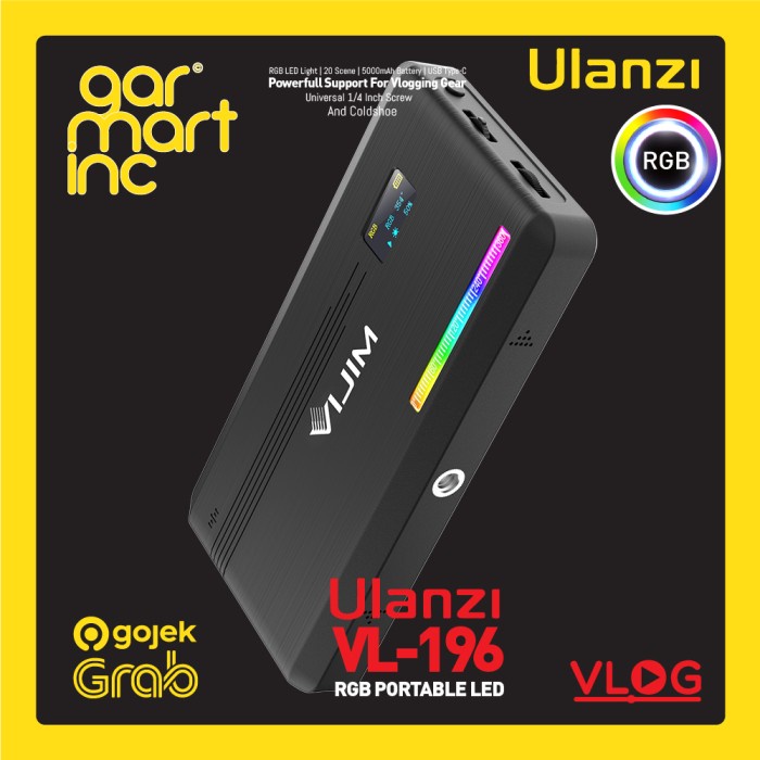 Jual Quality Best Ulanzi Vijim Vl196 Rgb Led Video Light Lampu Vlog Lighting Vl-196 Vlog ...
