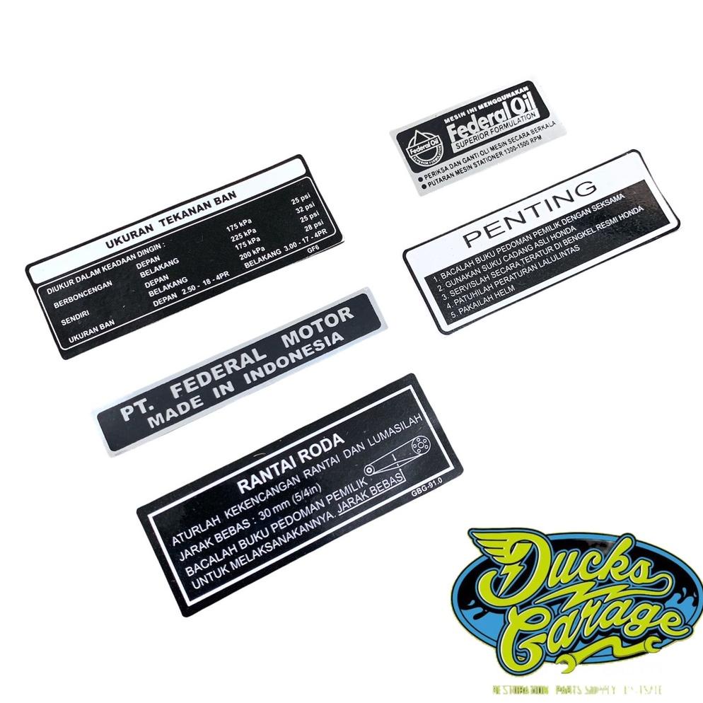 Jual Sparepart Sticker Stiker Detail Honda Win Win 100 Stiker Sticker ...