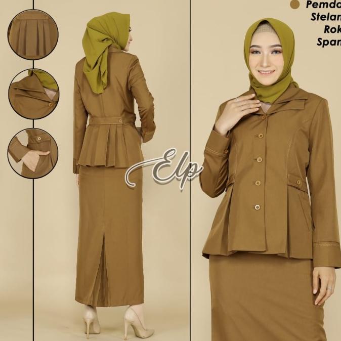 Jual blazer wanita seragam dinas Pemda baju khaki guru baju PNS | Shopee Indonesia