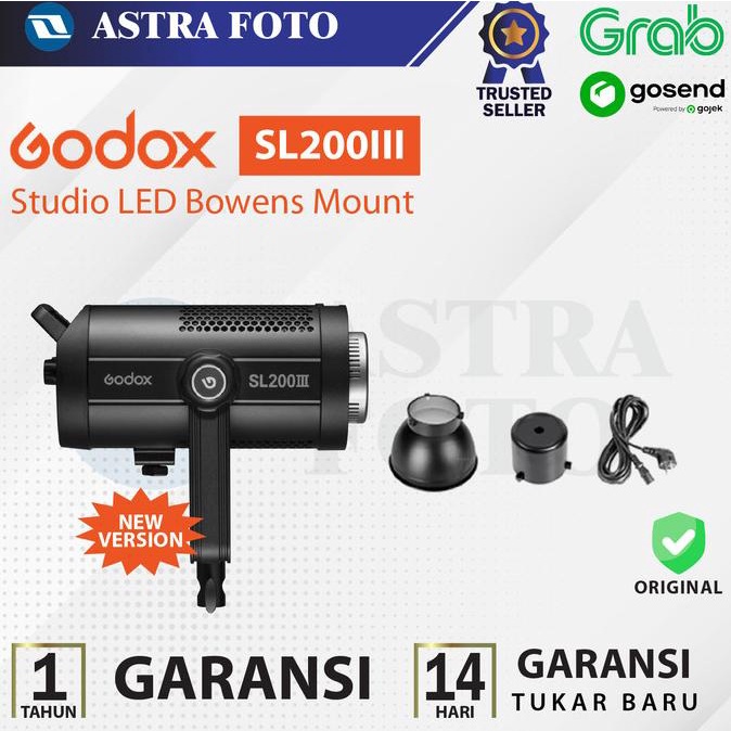 Jual Ready Godox Sl200 Iii Softbox Grid Lampu Video Light Led ...