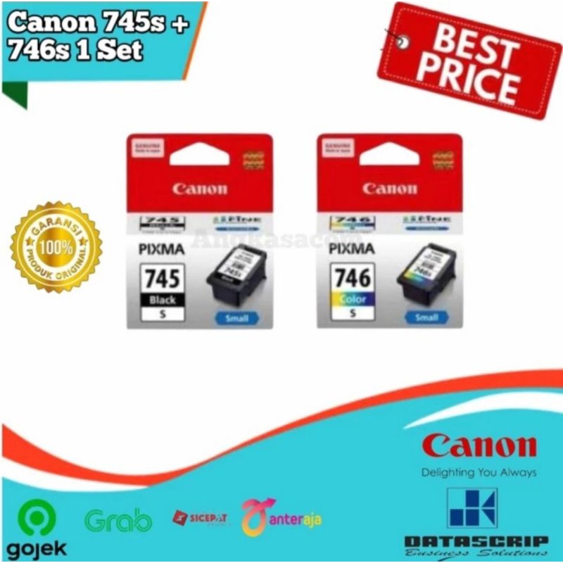 Jual Paket Tinta Canon PG-745s Black + CL-746s Color 1 Set Original Ink ...