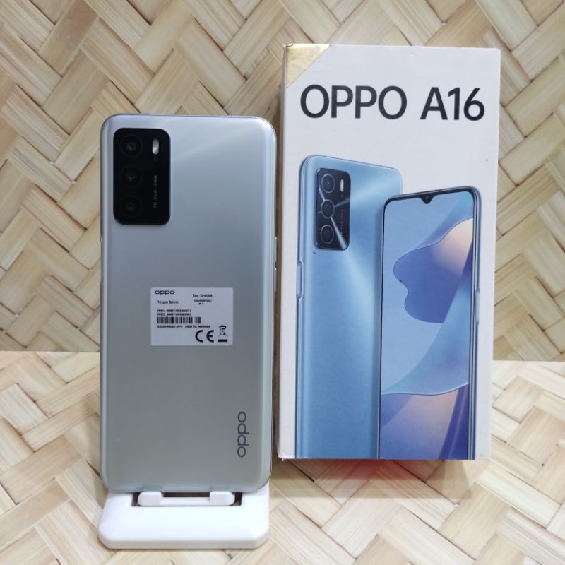 Jual Oppo A16 4/64GB 3/32GB Handphone Second Fullset Batangan Original ...