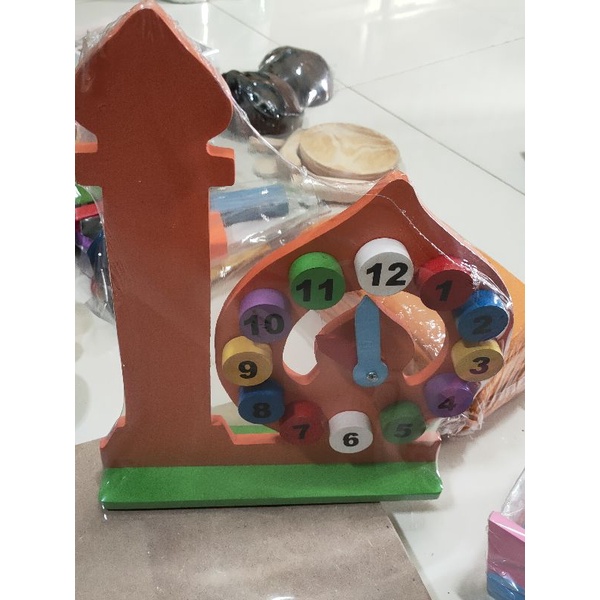Jual MAINAN EDUKASI JAM MASJID KNOP | Shopee Indonesia