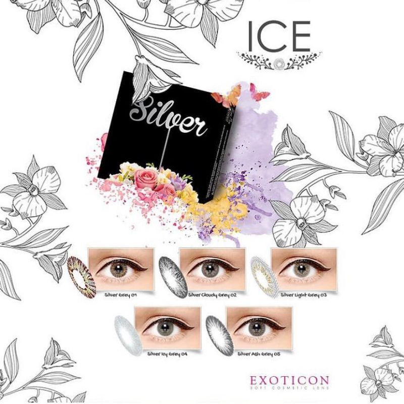 Jual SOFTLENS X2 / ICE SILVER / NORMAL&MINUS / DIA: 15.00mm | Shopee ...