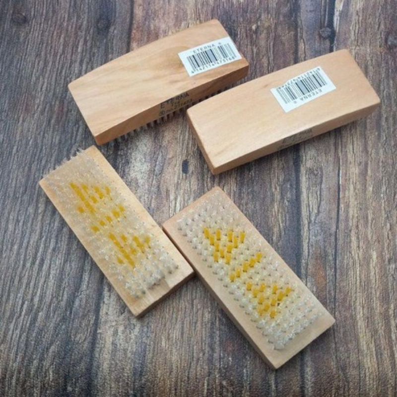 Jual Sikat Cuci Baju Kain Sepatu Merk Eterna 414 Ori Sikat Kayu Bulu