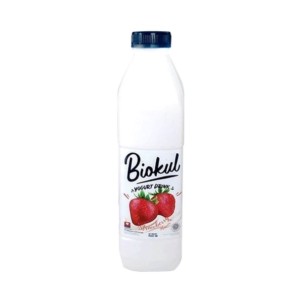 Jual BIOKUL DRINK YOGURT STRAWBERRY 1 LITER - YOGURT | Shopee Indonesia