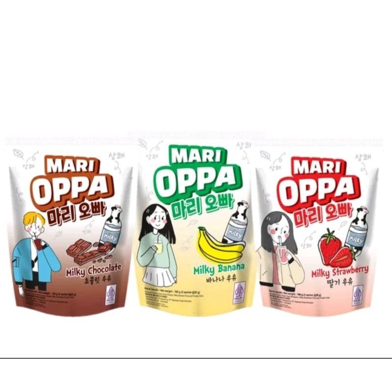 Jual MARI OPPA susu rasa buah ala Korea 100gr (5 sachet @20g) | Shopee ...