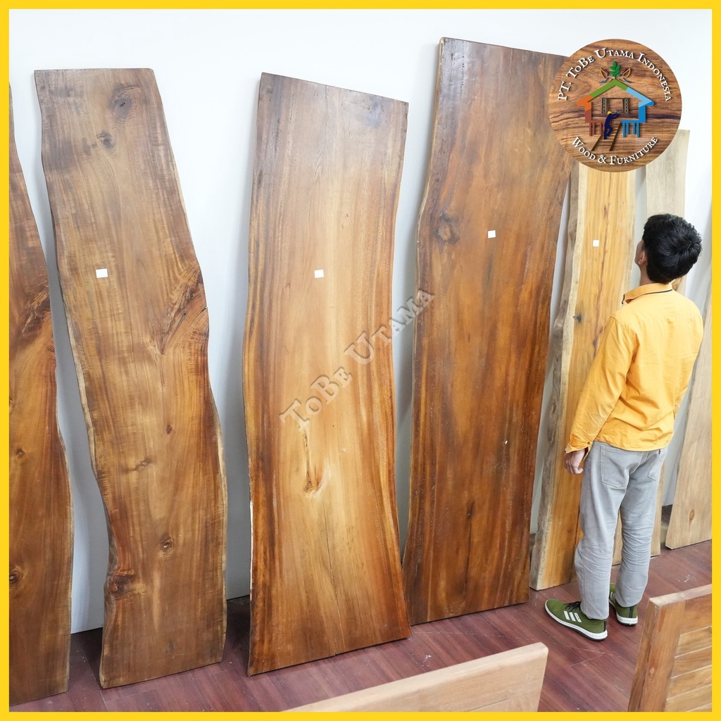 Jual Kayu Trembesi | Kayu Jati | Top Meja Bar | wood plank | wooden ...