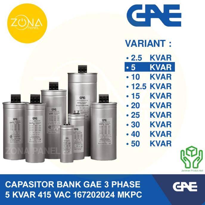 Jual KAPASITOR CAPASITOR BANK GAE 5 KVAR 5KVAR 415V 3 PHASE 167202024 | Shopee Indonesia