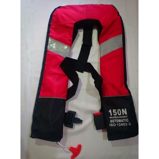 Jual Life Jacket Automatic Pelampung Iso 150N 12402 / Inflatable ...