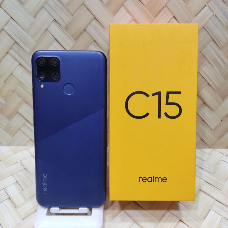Jual Realme C15 4/64Gb Handphone Second Fullset | Shopee Indonesia