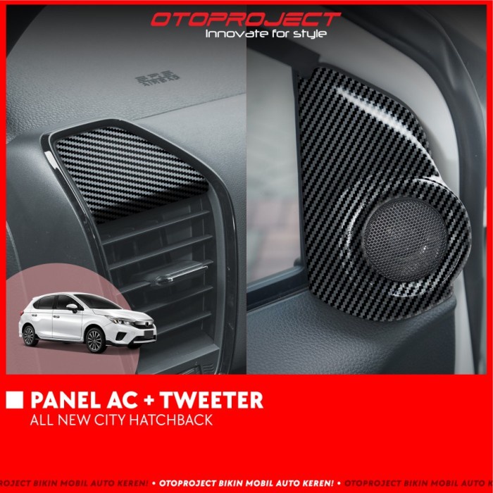 Jual Paket Panel AC dan Panel Tweeter All New City Hatchback Carbon ...