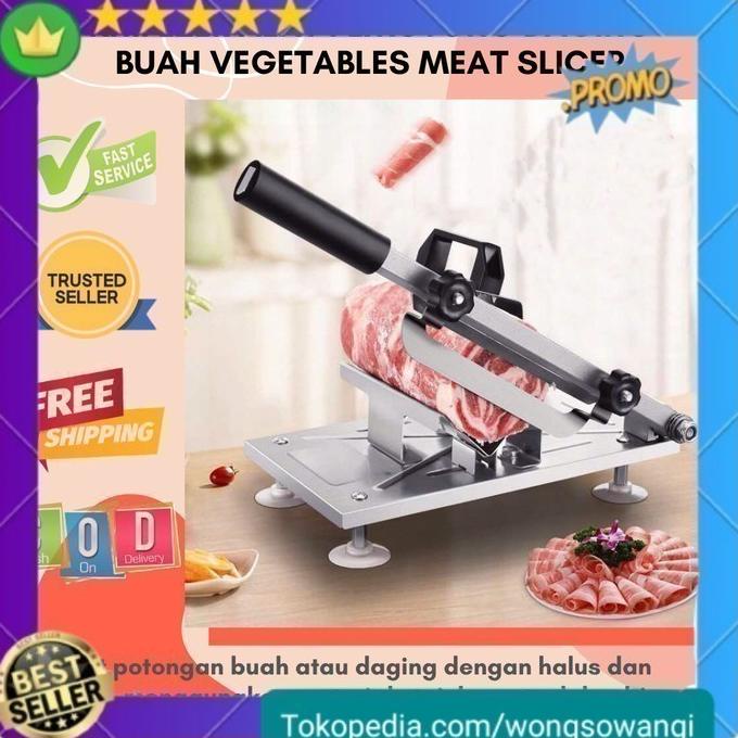 Jual KNIFEZER Alat Pemotong Daging Slice Tipis Buah Beku Manual Meat ...