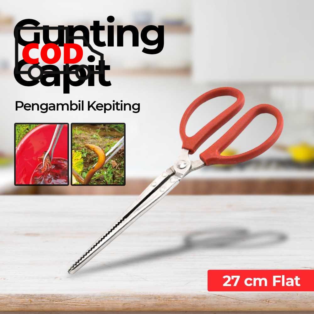 Jual Gunting Capit Pengambil Kepiting Stainless Steel Tahan Karat ...