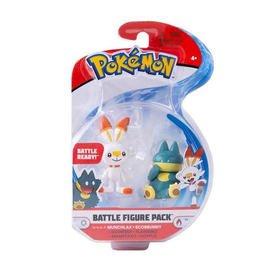 Jual WCT Pokemon Battle Figure - Scorbunny & Munchlax (Wicked Cool Toys ...