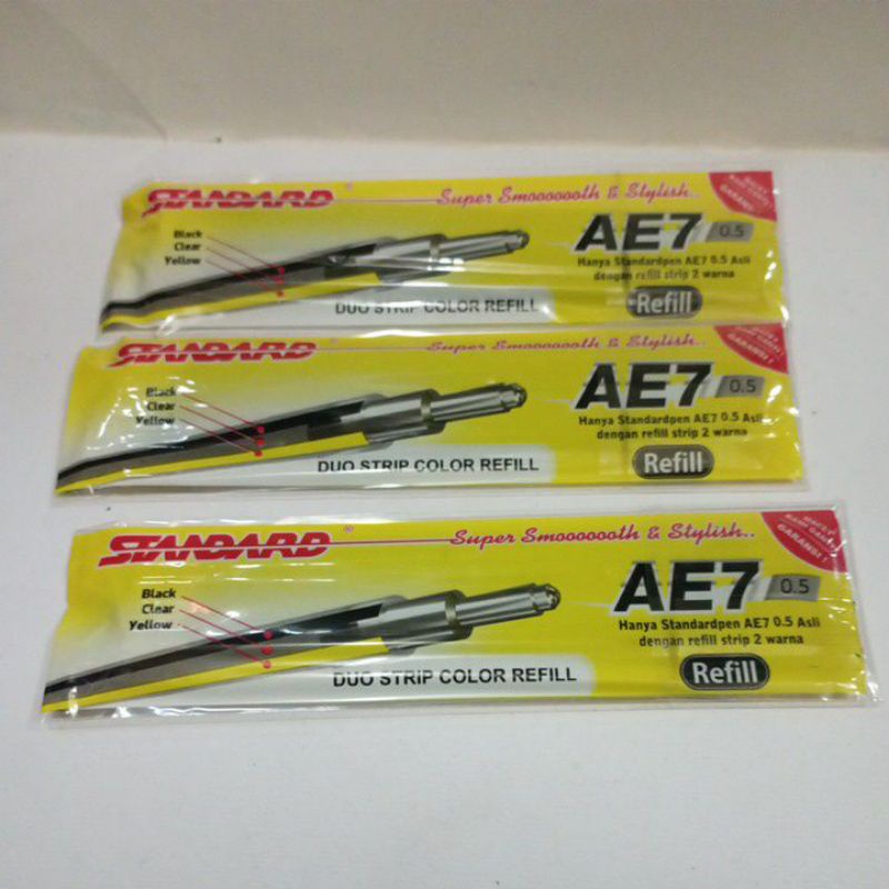 Jual REFILL STANDARD AE7 0,5 ,12 pcs / hitam / pack | Shopee Indonesia