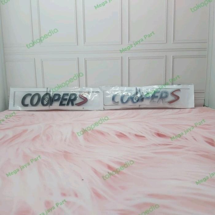 Jual EMBLEM LETTER COOPER S EMBLEM BAGASI MINI COOPER S STICKER Premium ...