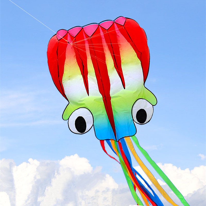Jual free shipping octopus kite flying soft kites toys for children ...