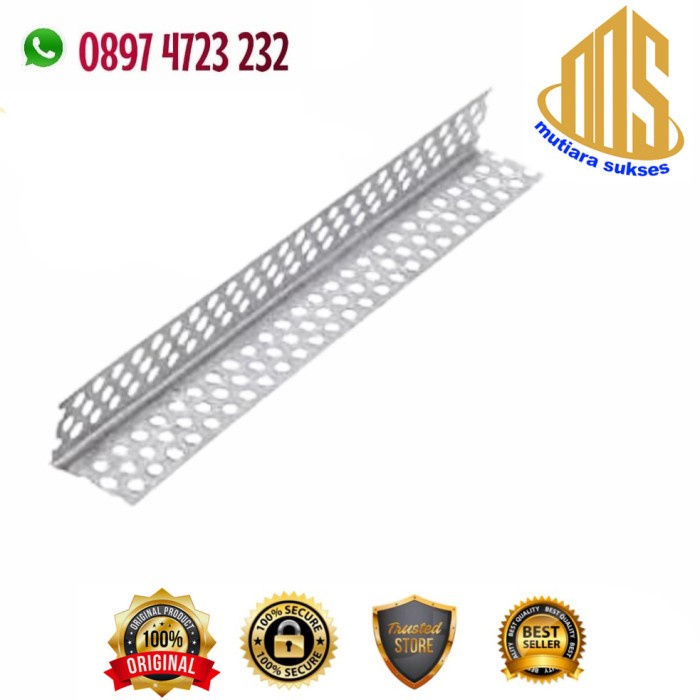 Jual Cornerbead / corner bead Gypsum / siku partisi gypsum / Pelindung ...