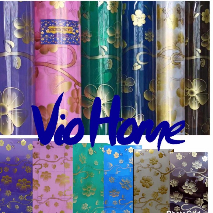 Jual fiber viber pagar motif golden flower ( hrg per 1m x 1m) | Shopee ...