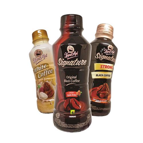 Jual Kopi Kapal Api Signature 1 Dus isi 12 Botol @200ml Strong Black ...