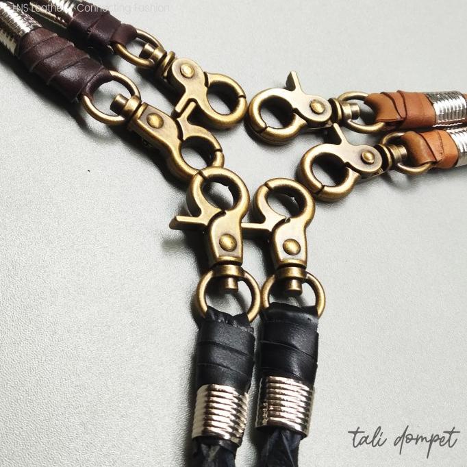 Jual TALI DOMPET KULIT HD ANYAMAN TANGAN RANTAI DOMPET | Shopee Indonesia