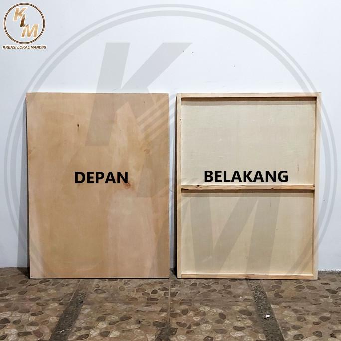 Jual Frame papan kayu triplek ukuran 60x80 cm | Shopee Indonesia