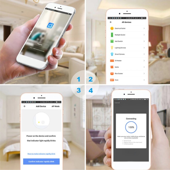 Jual Tuya Smart Wifi Uk Steker Ac Colokan Kaki 3 Smart Plug Tuya 16A ...
