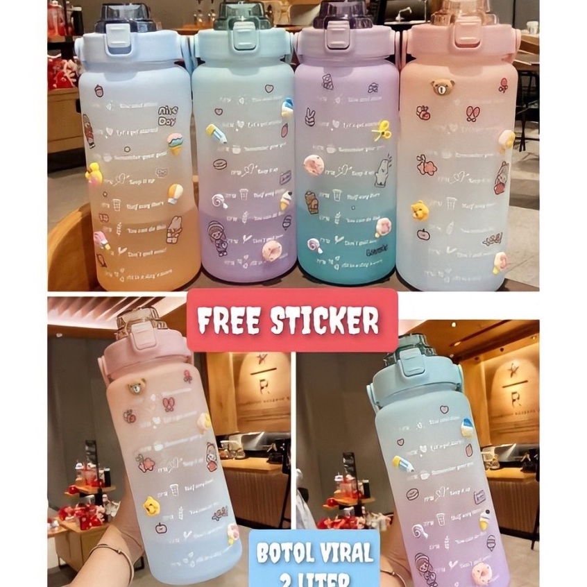 Jual Model terkini [ GRADASI ] BOTOL AIR MINUM VIRAL / BOTOL KEKINIAN ...