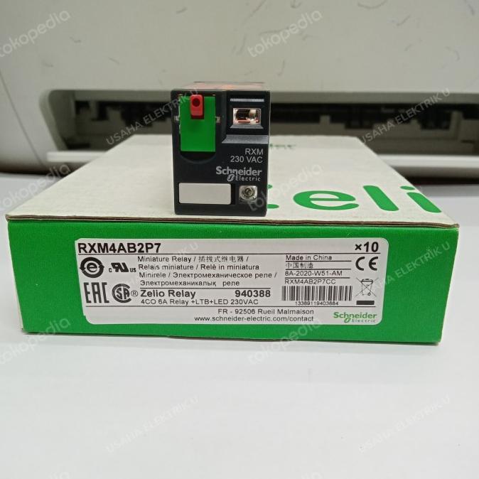 Jual Relay Rxm4Ab2P7 4Co 6A Relay+Ltb+Led 230Vac Original | Shopee ...