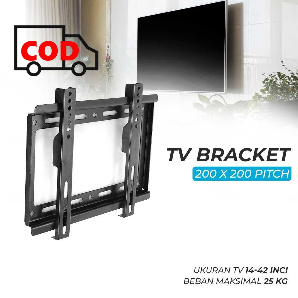 Jual Bracket TV 14 - 42 Inch Besi Tebal Kuat Aman Geser Kanan Kiri ...