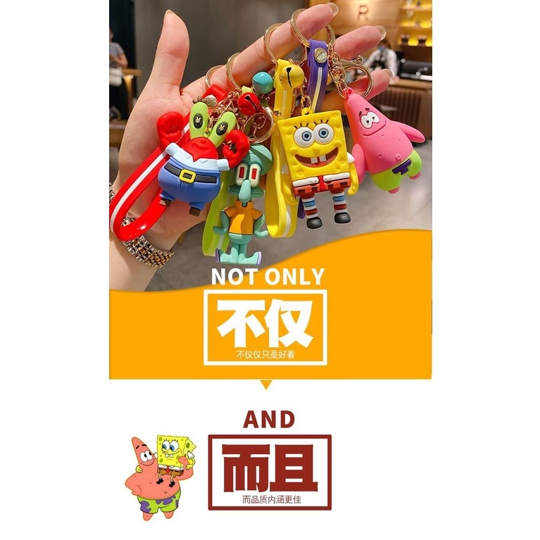 Jual VNBM-66 GANTUNGAN KUNCI SPONGEBOB SQUIDWARD PATRICK TUAN KRAB ...