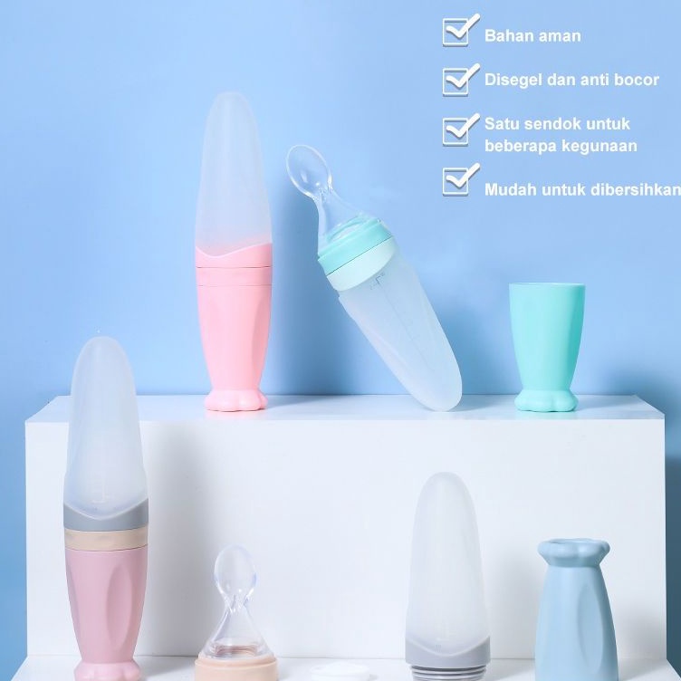 Jual ¯ Ss Botol Sendok Baby Feeder silicone silikon baby spoon sereal t Produk Terkini ...