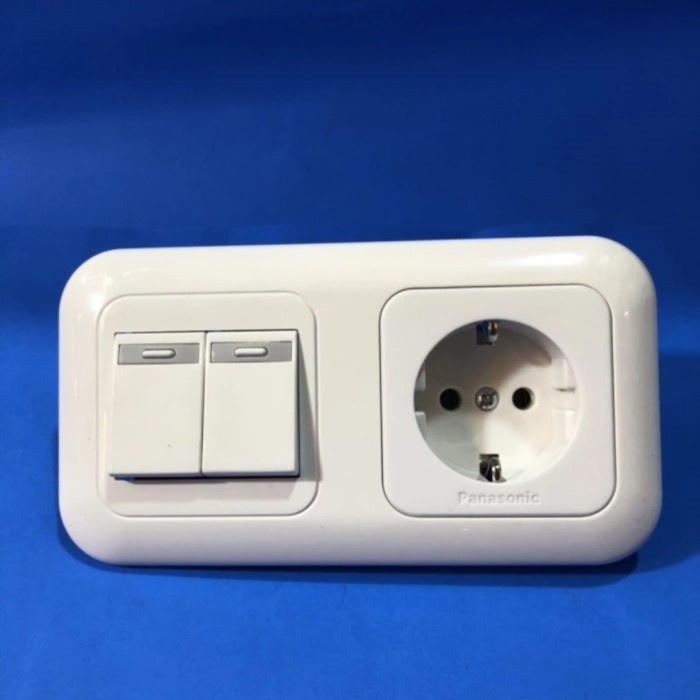 Jual BAYAR DITEMPAT panasonic stop kontak ncp + saklar sakelar seri ...