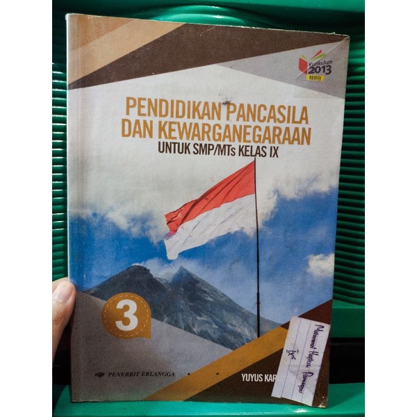 Jual buku PPKN kelas 9 SMP KURIKULUM K13 REVISI ERLANGGA | Shopee Indonesia