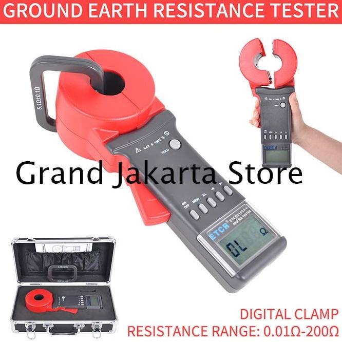 Jual Etcr2100a Clamp Earth Resistance Tester Ground Meter Resistant ...