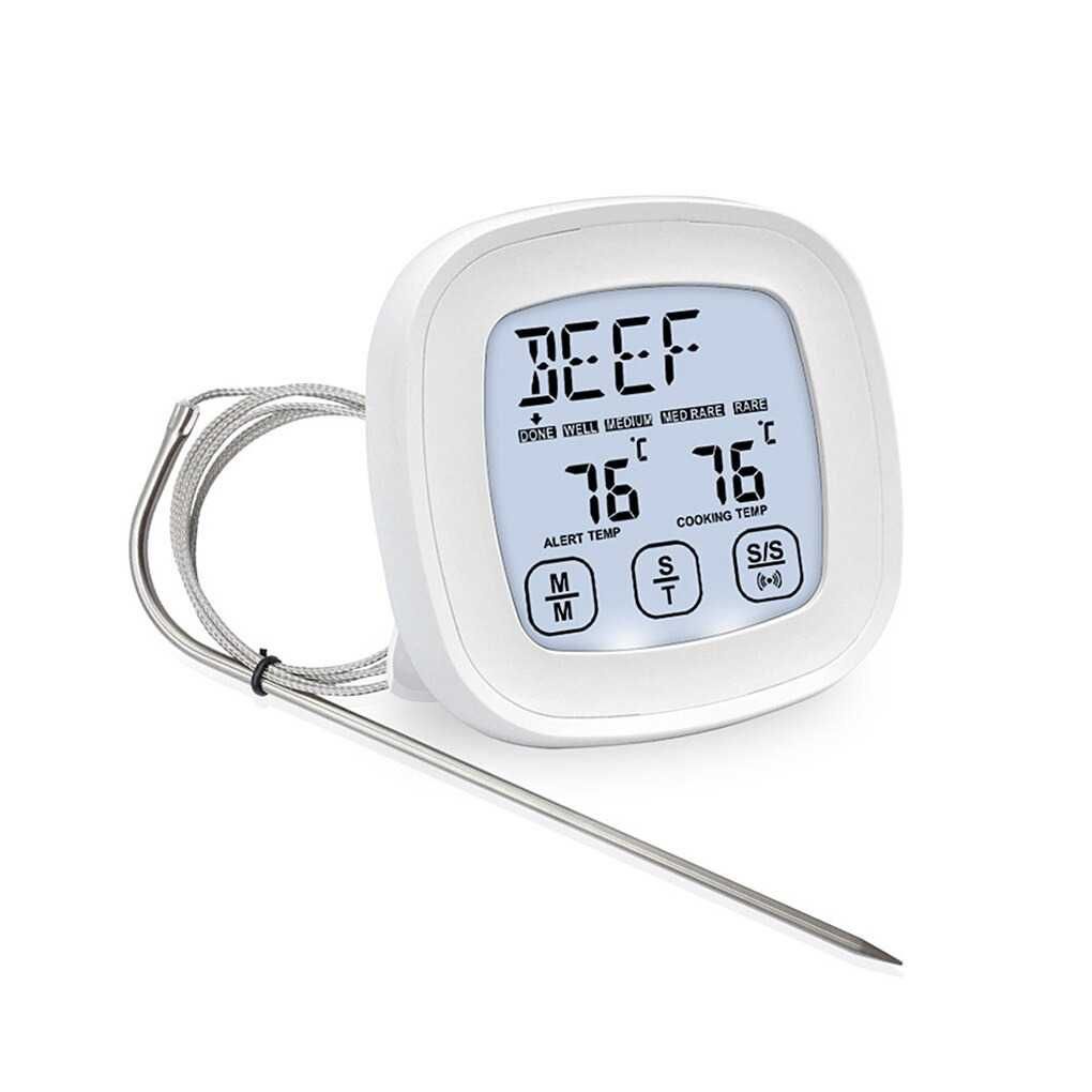 Jual Anpro Termometer Makanan Daging Digital Touch Screen with Timer ...